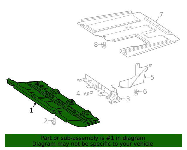 2019-2021 Mercedes-Benz Front Shield 463-520-75-00 | MB OEM Parts