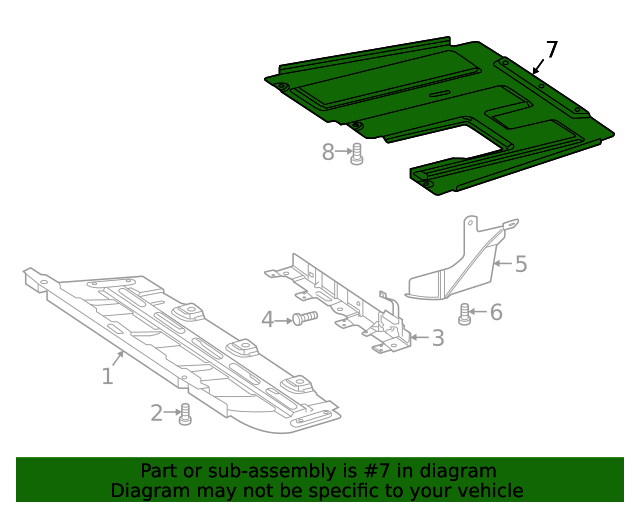 463-524-25-00 - Rear Shield 2019-2021 Mercedes-Benz | Mercedes-Benz USA ...