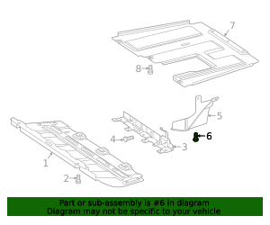 2019 Mercedes-Benz Air Deflector Bolt 910105-008012 | MB OEM Parts