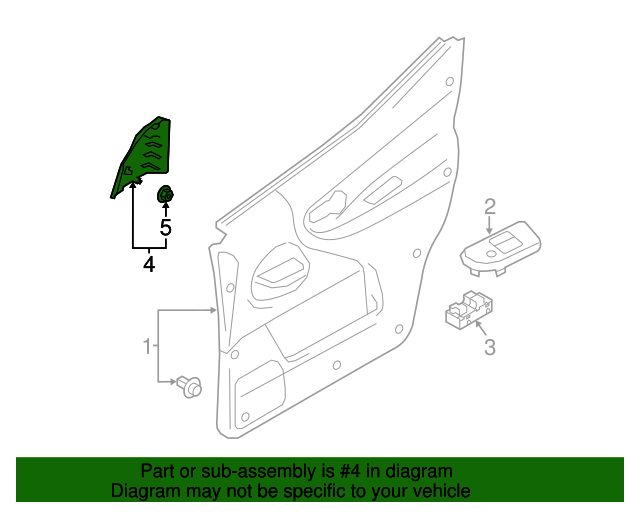 2013-2021 Nissan NV200 Corner Trim - Driver's Side (LH) 80293-3LM0A ...