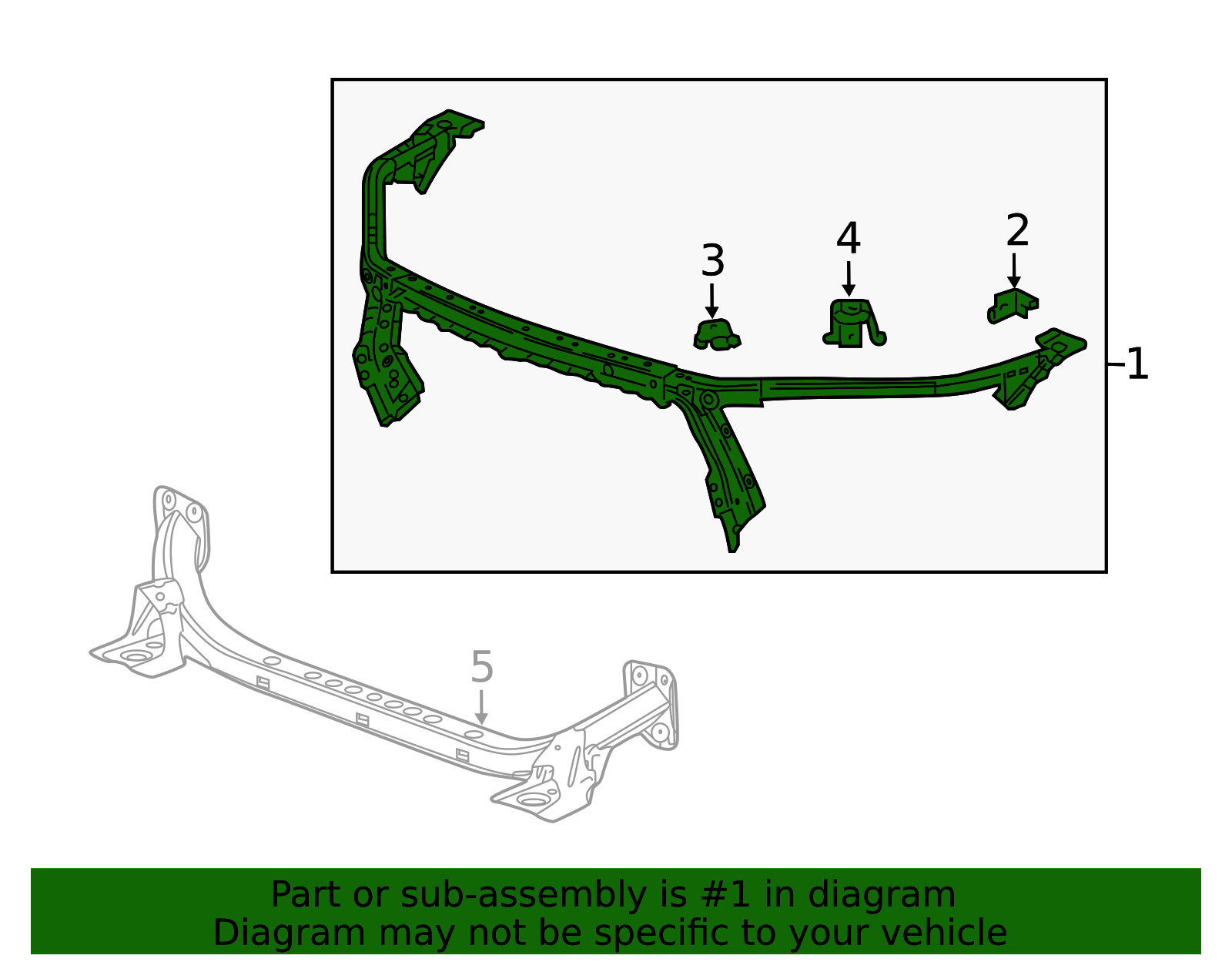 84462768 - Front End Upper Tie Bar 2018-2024 Buick Enclave | AutoNation ...