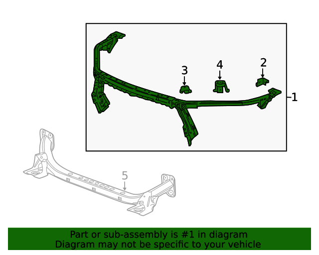 2018-2024 Buick Enclave Bar 84462768 GM | GMPartsDirect.com