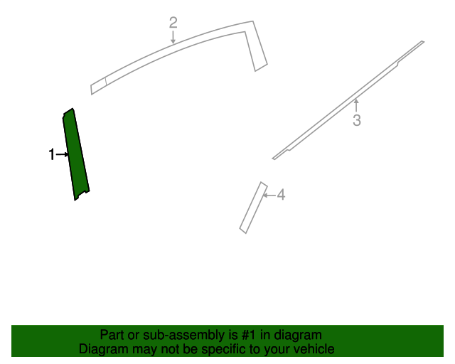 86381-H8000 - Black Out Tape 2018-2023 Kia Rio | Kia.Parts Store