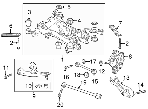 Rear Suspension for 2022 Honda Pilot | Conicelli Honda Parts