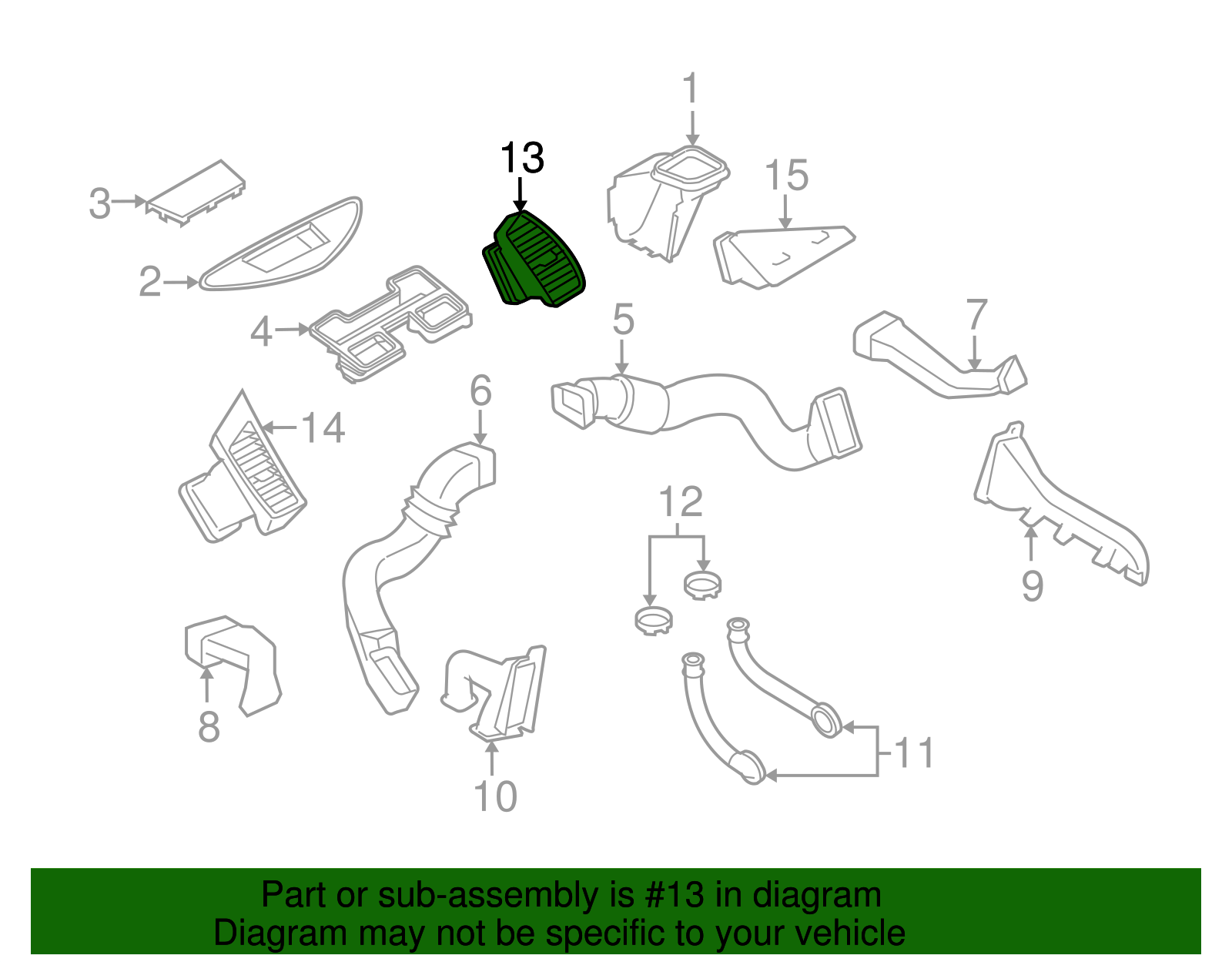 423-820-902-C-H77 - Louver 2014-2015 Audi R8 | Audi OEM Parts