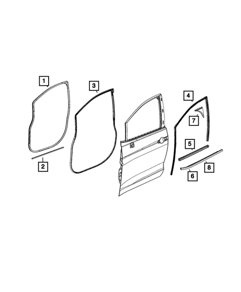 Weatherstrips and Seals for 2024 Chrysler Pacifica | Mopar Auto Parts ...