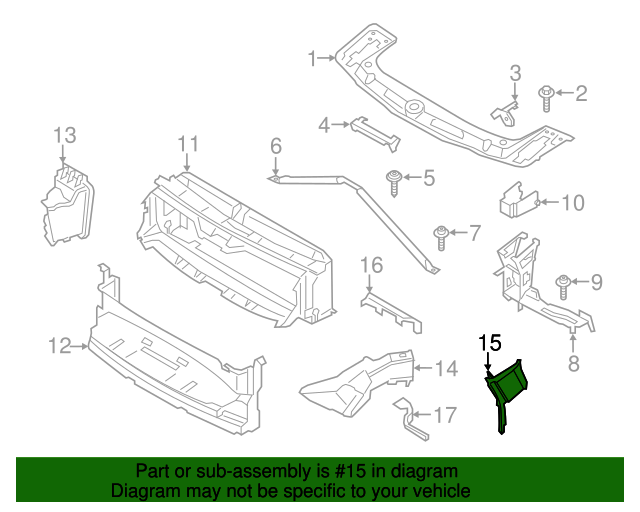 51747465289 - 2015-2020 BMW Air Inlet Duct (51-74-7-465-289) | BMW of ...