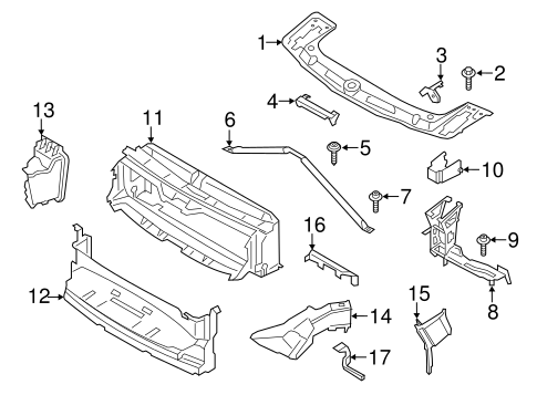 Radiator Support for 2018 BMW 430i Gran Coupe BMW of South Atlanta Parts