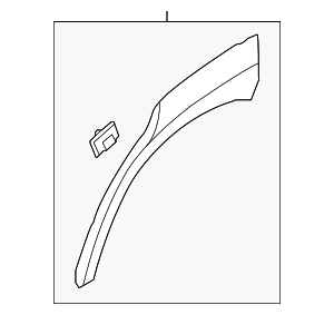 2018-2022 Hyundai Wheel Opening Molding 87741-J9000-CA | QuirkParts