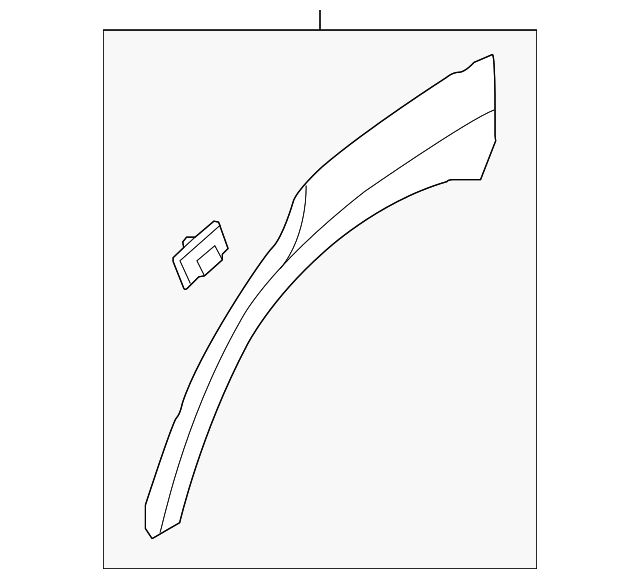 2018-2022 Hyundai Garnish Assembly Quarter Side Left-hand 87741-J9000 ...