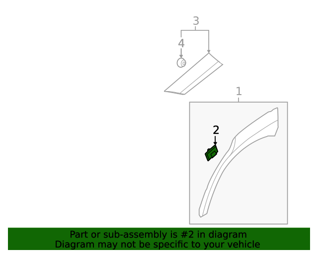 Genuine Wheel Opening Molding Retainer Clip for 2013-2023 Hyundai ...