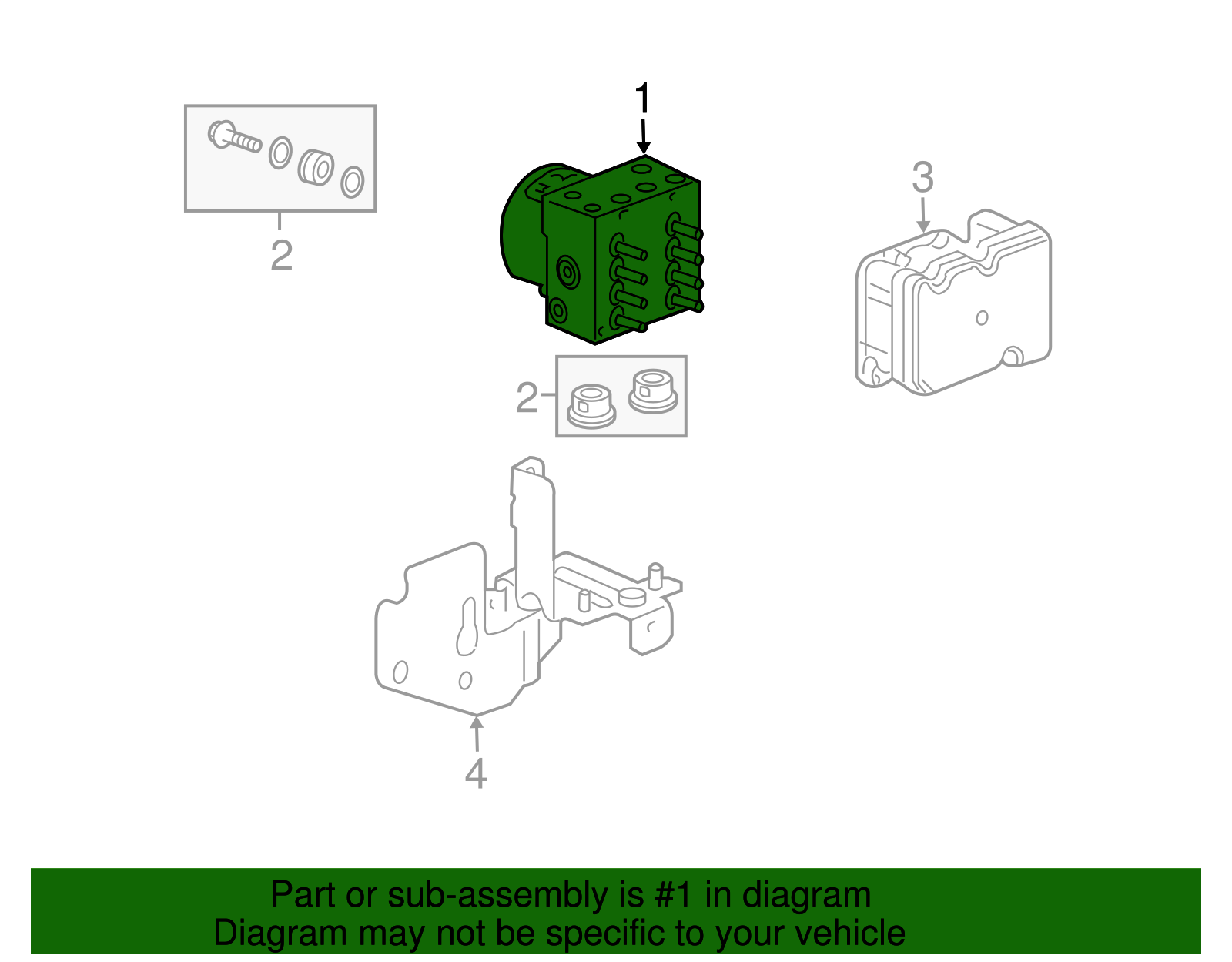 GM Parts | Anti-Lock Brake System (ABS) Pressure Modulator Valve Kit ...