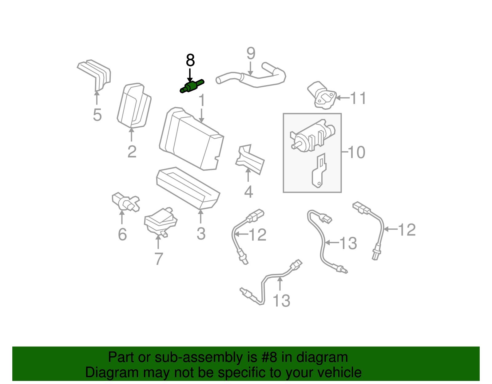 26740-32804 - PCV Valve 2001-2024 Kia | Genuine Kia Parts