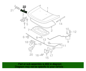 2005-2006 Land Rover LR3 Hood Emblem DAB500080LPO | OEM Parts Online