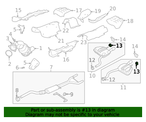 2018-2024 Jaguar Muffler & Pipe Insulator T4A16983 | JaguarParts.com