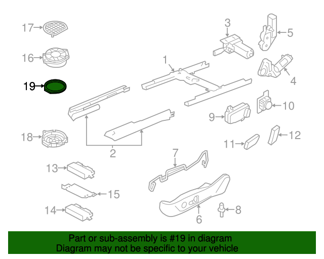 8T0-882-369 - Seal 2009-2018 Audi | Audi OEM Parts