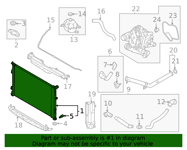 2022-2024 Hyundai Santa Cruz Radiator Assembly 25310-K5500 ...