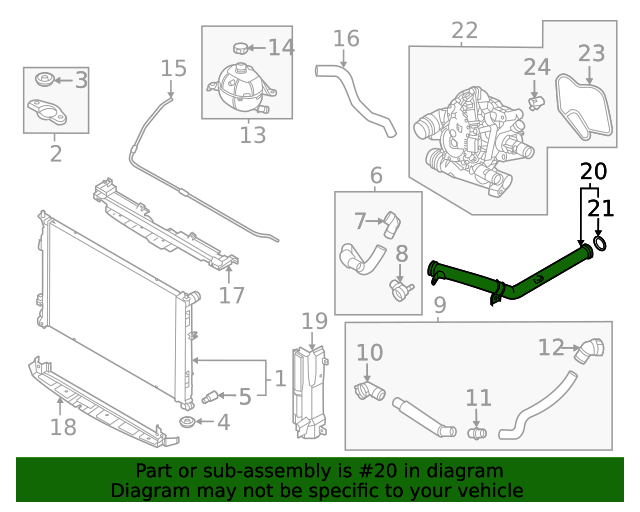 Genuine Pipe for 2021-2024 Hyundai | Part# 25460-2S500 | Hyundai OEM ...