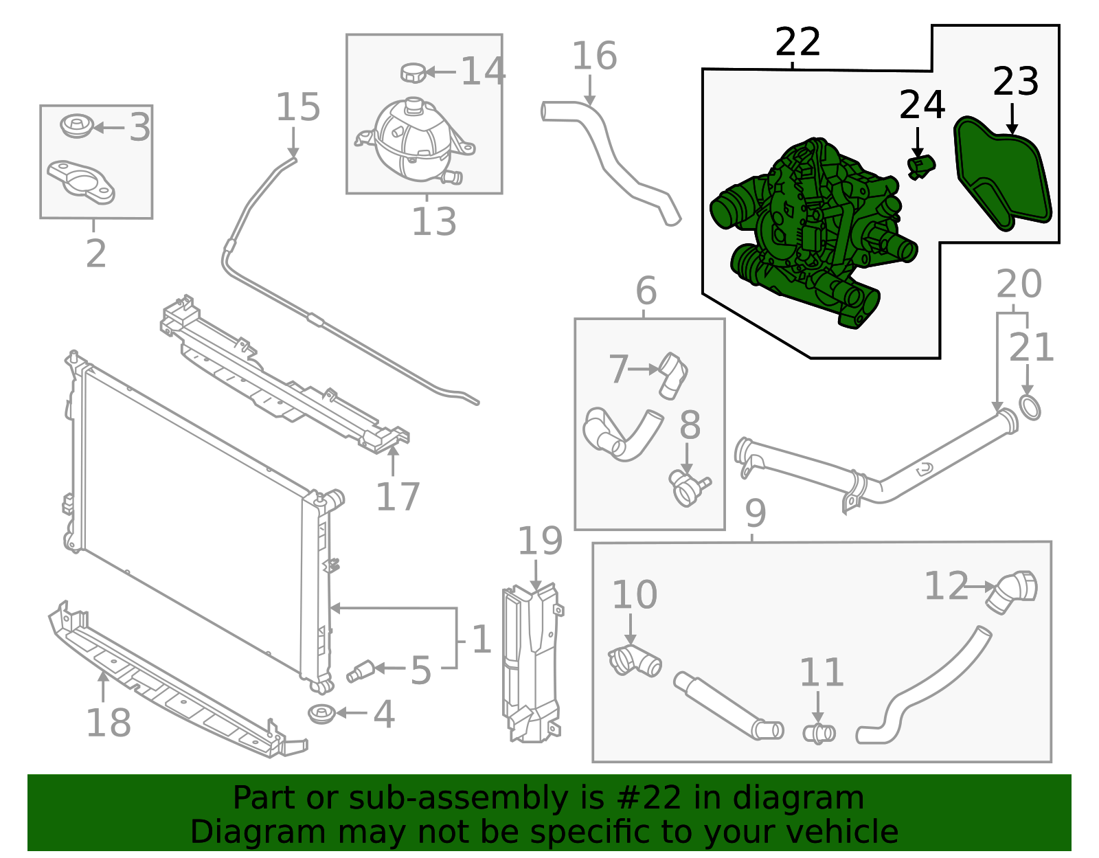 Genuine Integrated Thermal Management for 25600-2S501 | Hyundai OEM ...