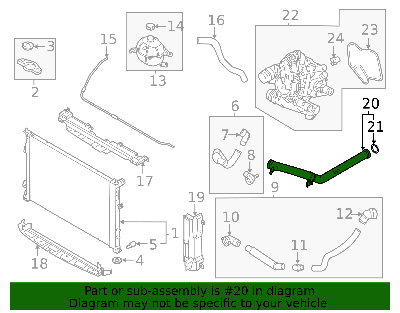 25460-2S500 - Engine Coolant Pipe 2021-2024 Hyundai | AutoNation Parts