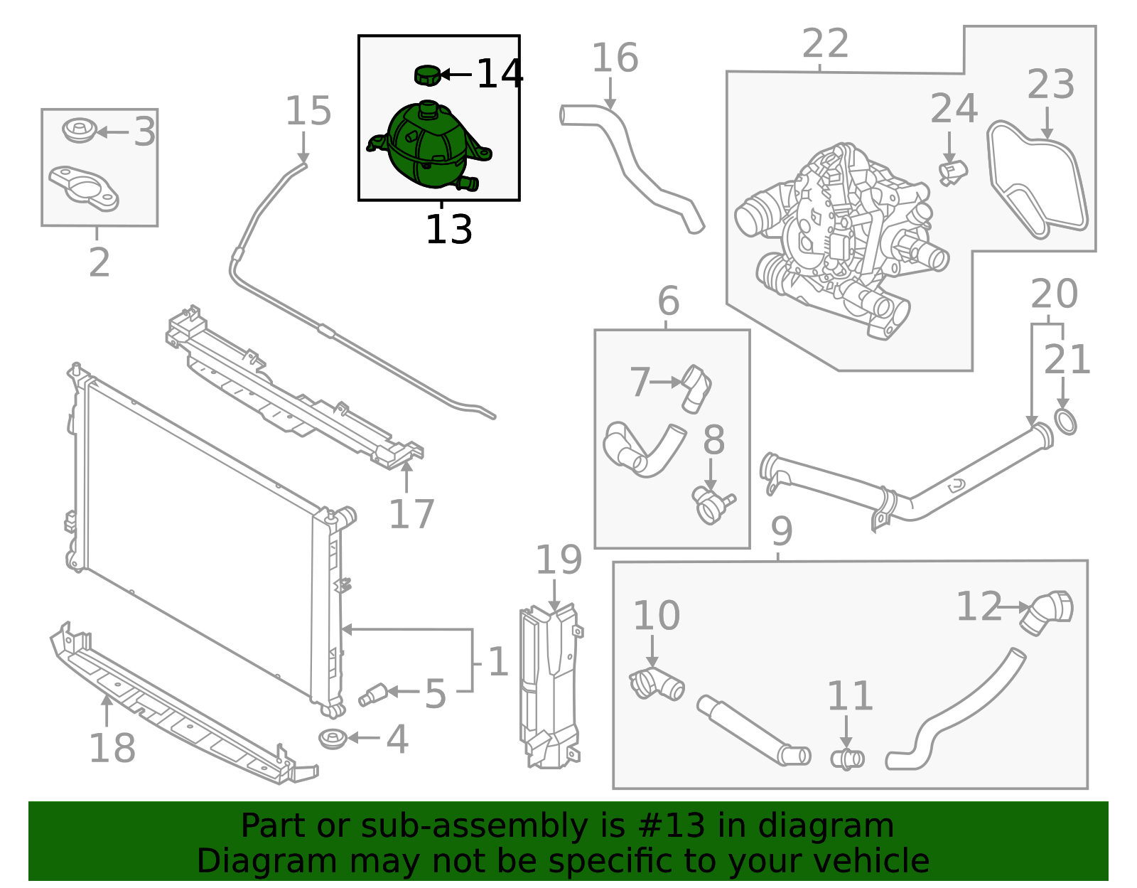 2021-2025 Hyundai Engine Coolant Reservoir 25430-R5000 | OEM Parts Online