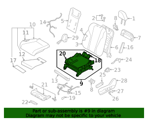 2020-2025 Subaru Cushion Frame 64100AN05B | Subaru Parts Store