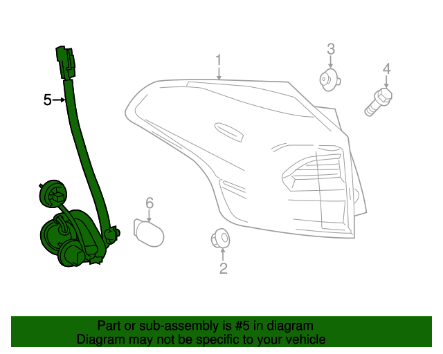 81555-42190 - Tail Light Socket 2016-2018 Toyota RAV4 | AutoNationParts.com