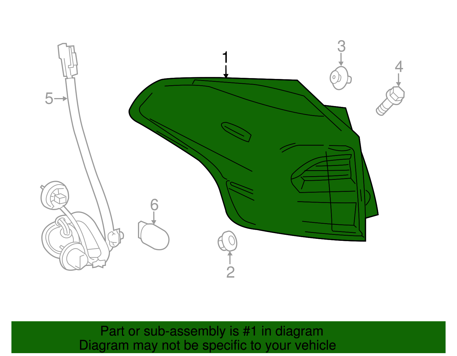 2016-2018 Toyota RAV4 Tail Lamp Assembly 81561-42192 | OEM Parts Online