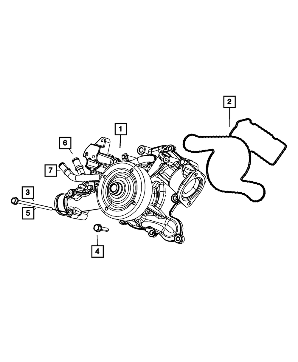 68346912AC - Water Pump 2009-2024 Mopar | Mopar Factory Parts