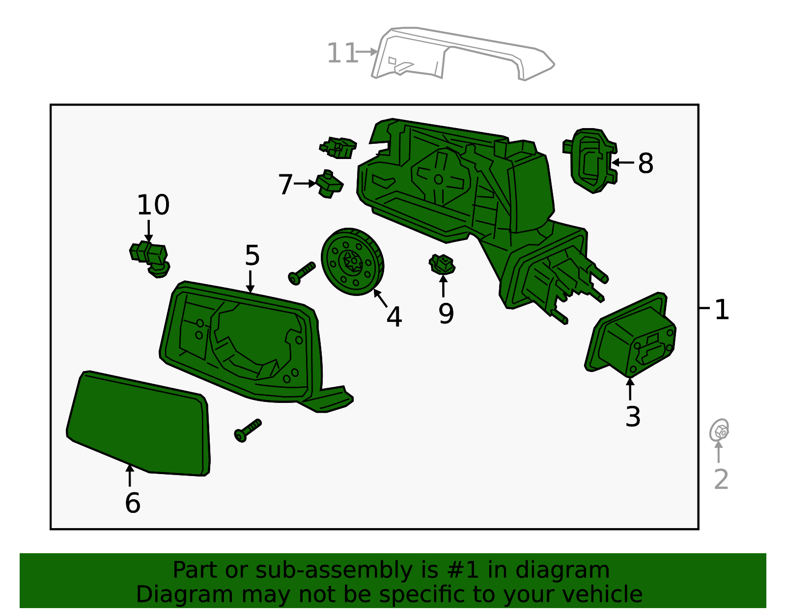 2020-2024 GMC Mirror 86824032 | OEM Parts Online