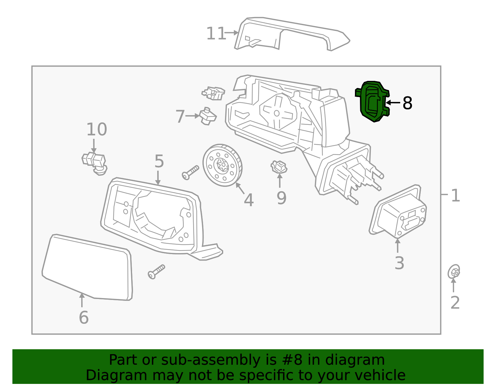 2019-2025 GM Puddle Lamp 84309724 GM | GMPartsDirect.com