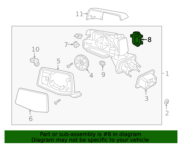 2019-2024 GM Puddle Lamp 84309724 GM | GMPartsDirect.com