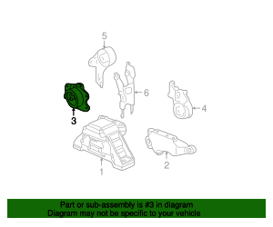 25820085 GM Side Trans Mount | GM Parts Store