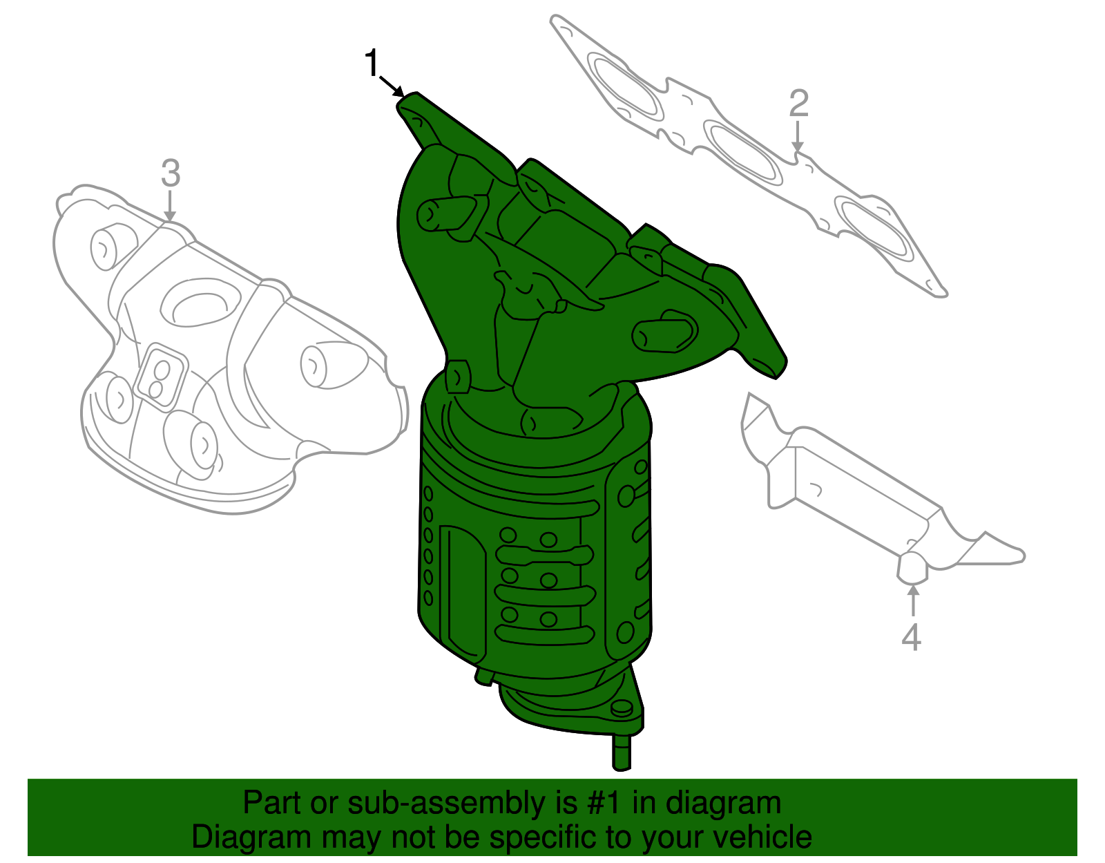 28510-3C580 - Exhaust Manifold 2007-2009 Kia Amanti | Kia.Parts Store