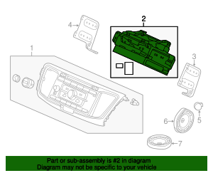 39171-T2F-A11 - Tuner Unit (Pioneer) - 2016-2017 Honda Accord | Genuine ...
