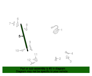 Genuine OEM Ford Part - Lift-Gate Lift Support CJ5Z-78406A10-A ...