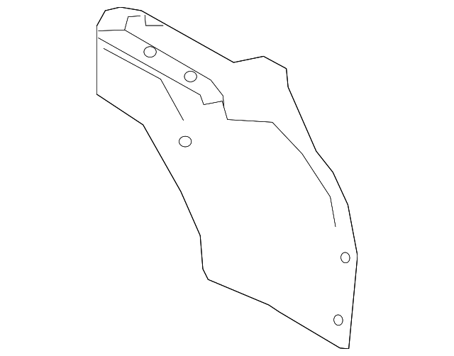 2019-2020 Hyundai Elantra Wheelhouse Liner 86821-F3500 | QuirkParts