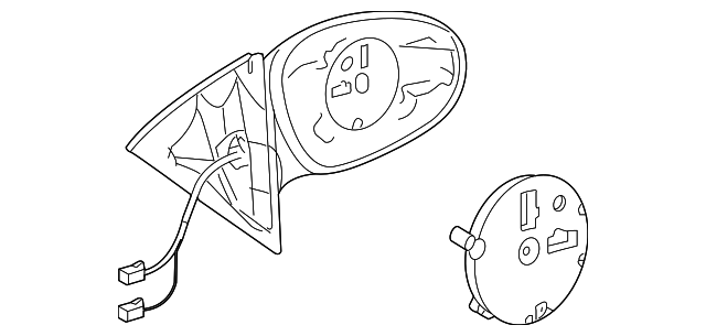 221-810-04-76 - Mirror Base - Right 2007-2009 Mercedes-Benz | Mercedes ...