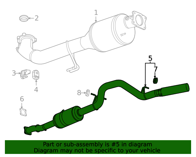 2020-2022 GM Diesel Particulate Filter 84612876 | TascaParts.com