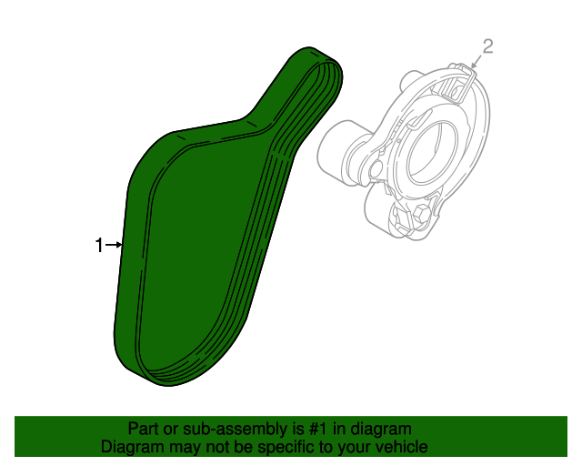 11287634195 - 2014-2020 BMW i8 Serpentine Belt (11-28-7-634-195) | BMW ...