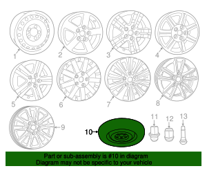 2014-2020 Mopar Wheel 4726149AA | TascaParts.com