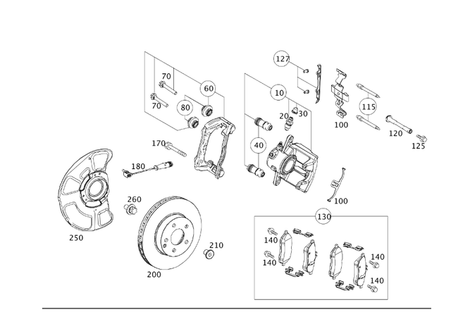2007-2021 Mercedes-Benz Spreader Spring 000-421-99-91 | Mercedes-Benz Parts
