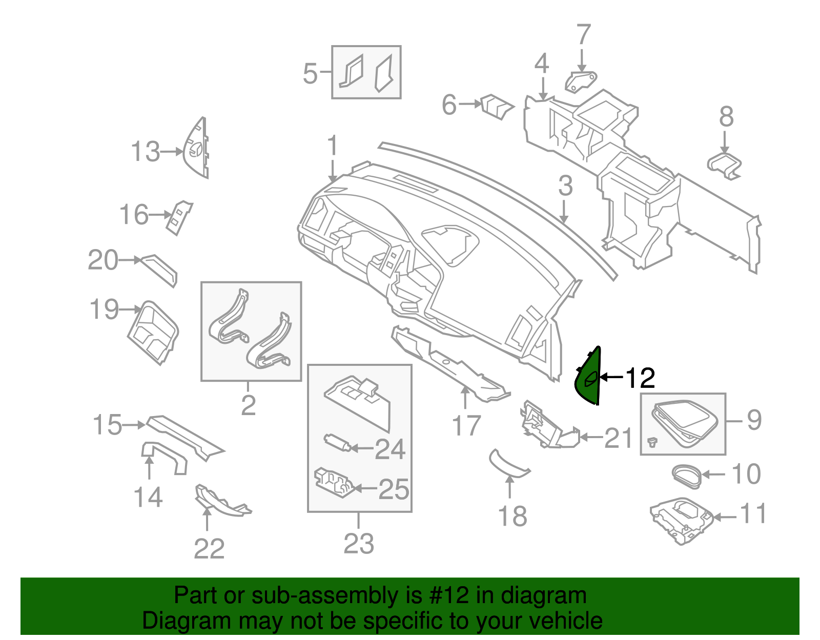 Genuine Side Cover for 2010-2017 Volvo XC60 | Part# 39886600 | Over 30% ...