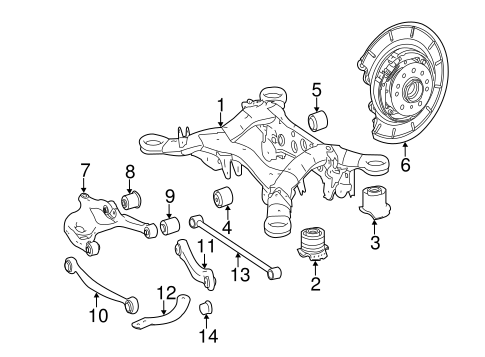 Rear Suspension for 2011 Mercedes-Benz R 350 | Mercedes-Benz USA Parts