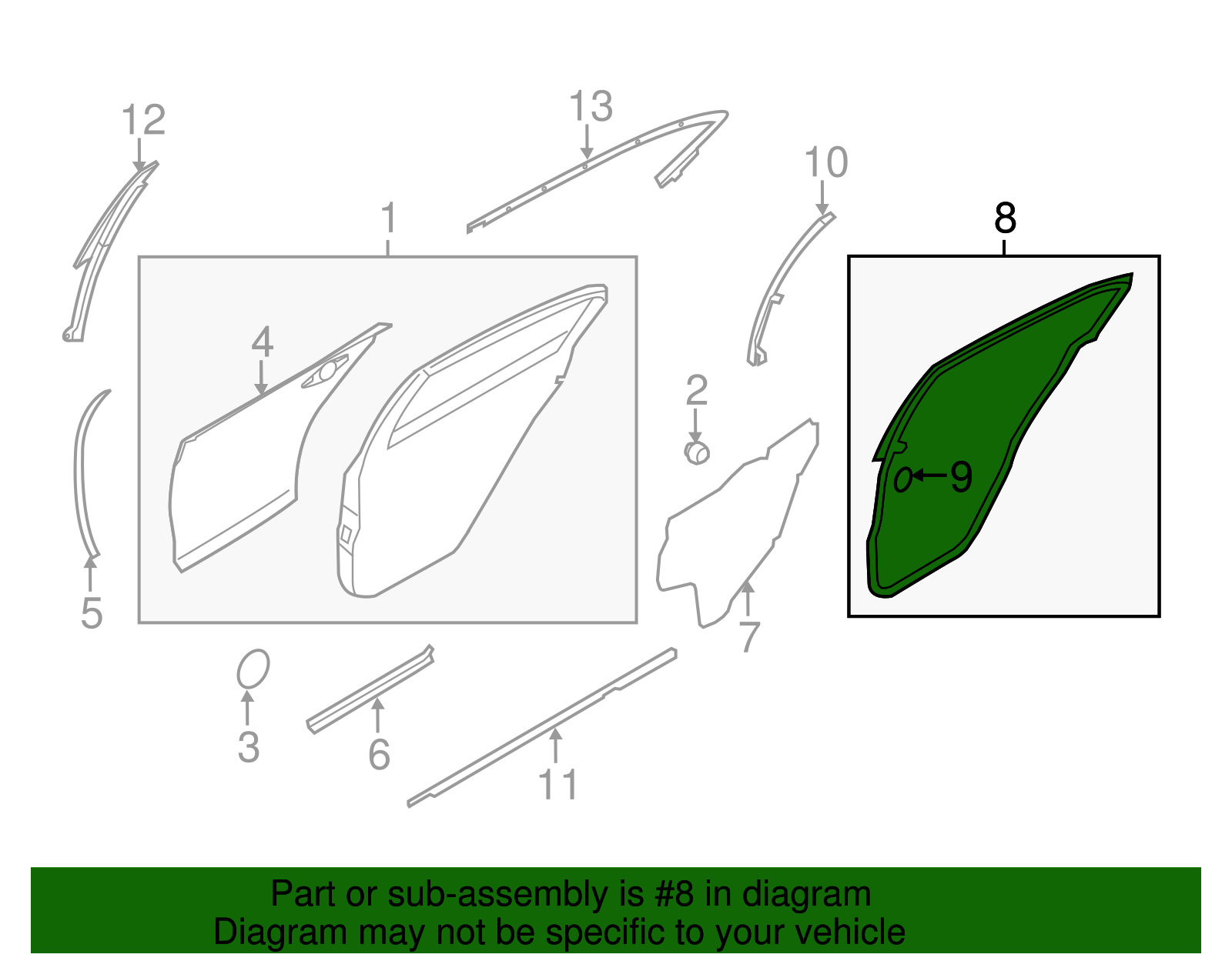 2014-2020 Infiniti Q50 Door Weather-Strip 82830-4GA0A | Infiniti of ...