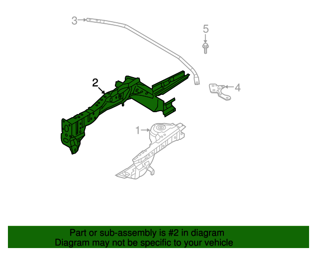 64601-2F010 - Rail Assembly 2004-2009 Kia | Kia.Parts Store
