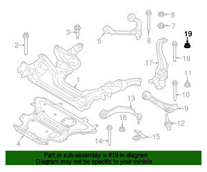 31106765451 - 2017-2023 BMW Hex Nut w/washer (31-10-6-765-451) | BMW of ...
