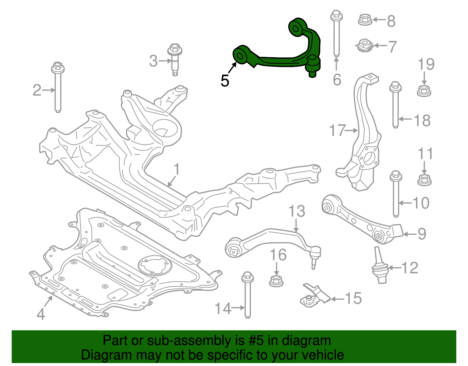 31-12-6-870-026 - 2017-2023 BMW - Upper Control Arm | BMWPartsHub