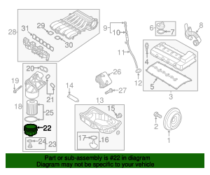 2012-2023 Volkswagen Engine Oil Filter Housing Cover 03H-115-433 ...