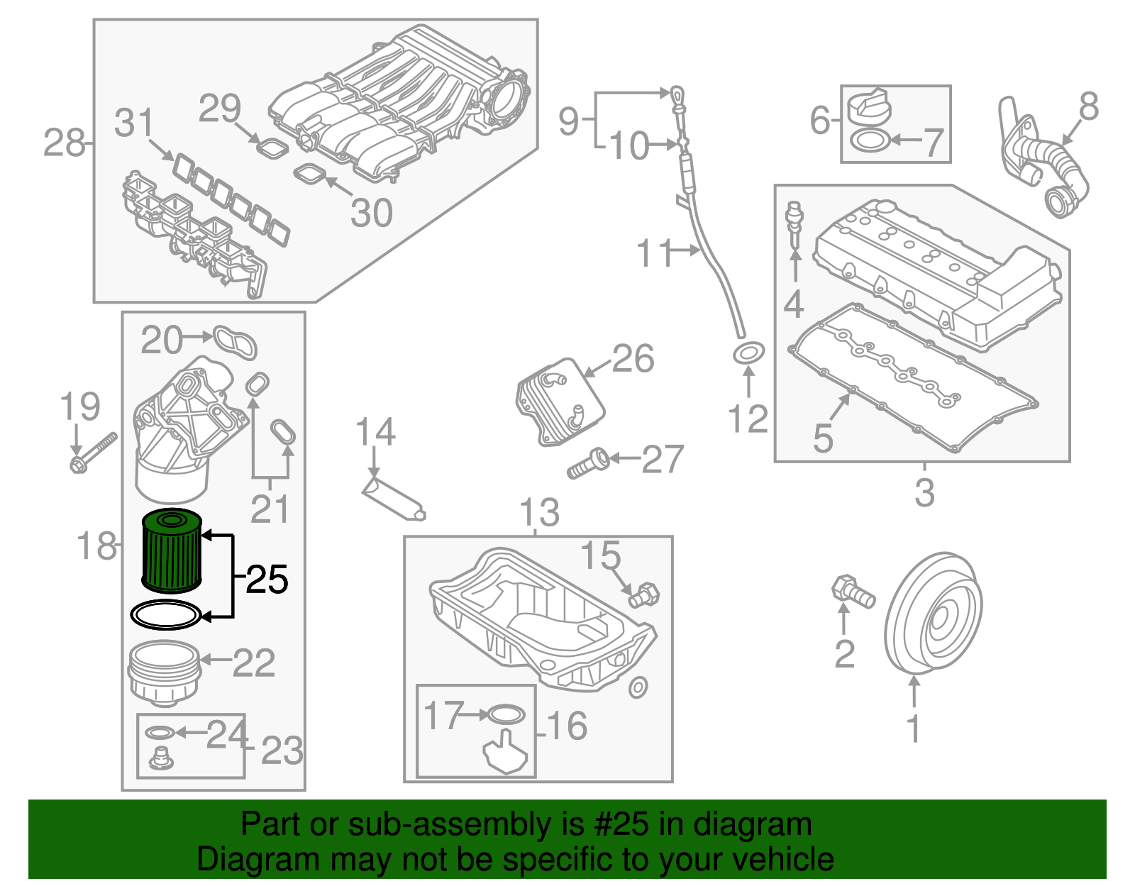 03H-115-562 - OEM NEW 2011-2019 Volkswagen Passat CC Atlas Engine Oil ...
